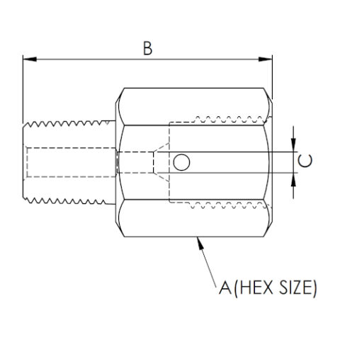 NPT Male To Medium Pressure Female Adapter - PressureLinks